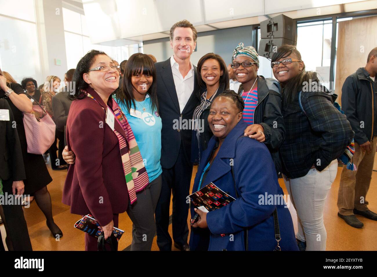 Guest, Guest The Honorable Gavin Newsom, Brittany Butler, Guest, Guest ...