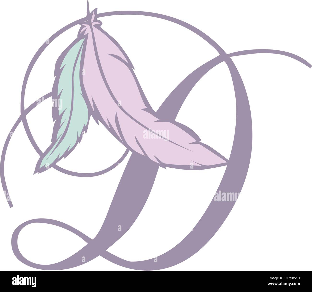 Letter eagle background Cut Out Stock Images & Pictures - Alamy