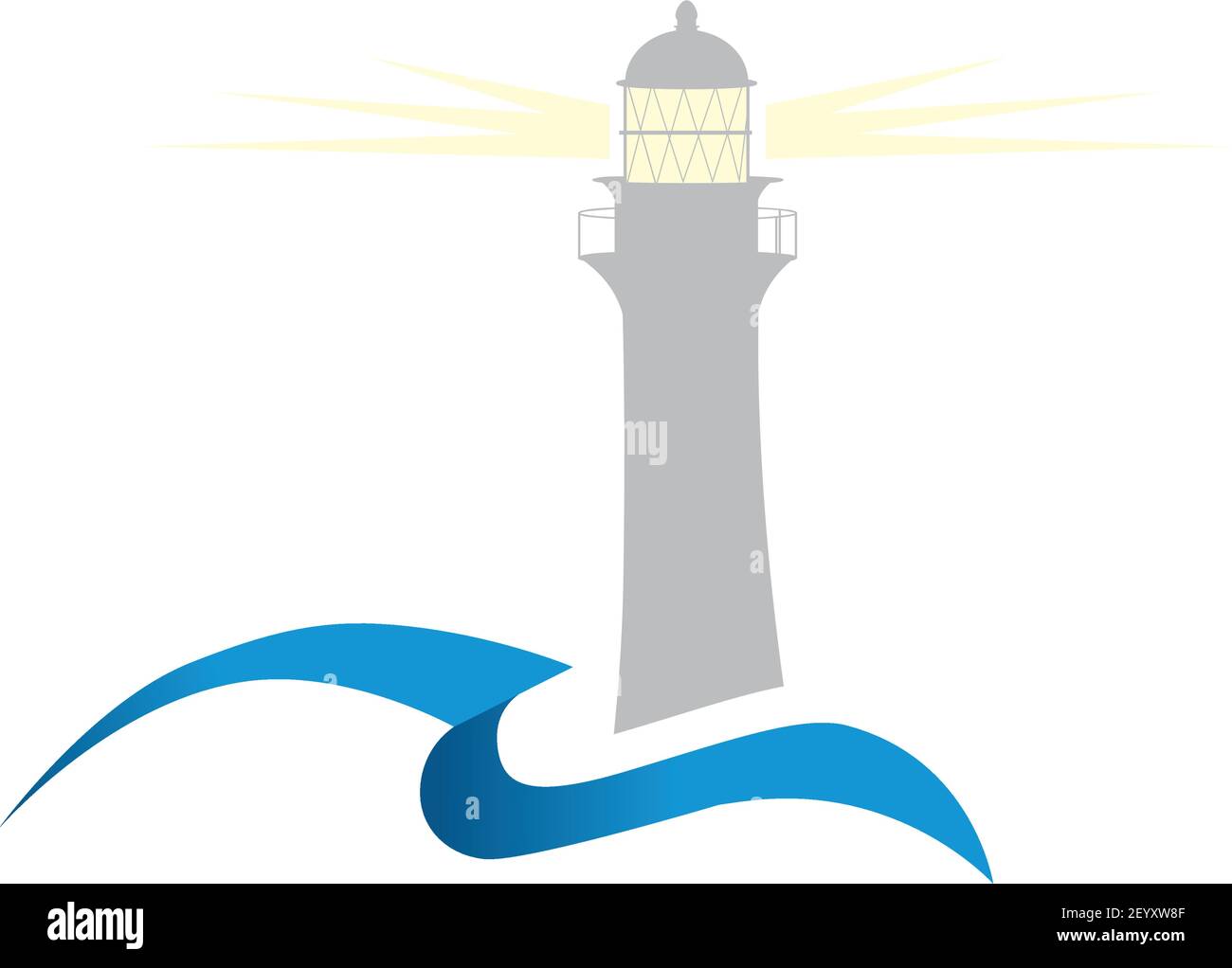 lighthouse and sea, vector Stock Vector Image & Art - Alamy