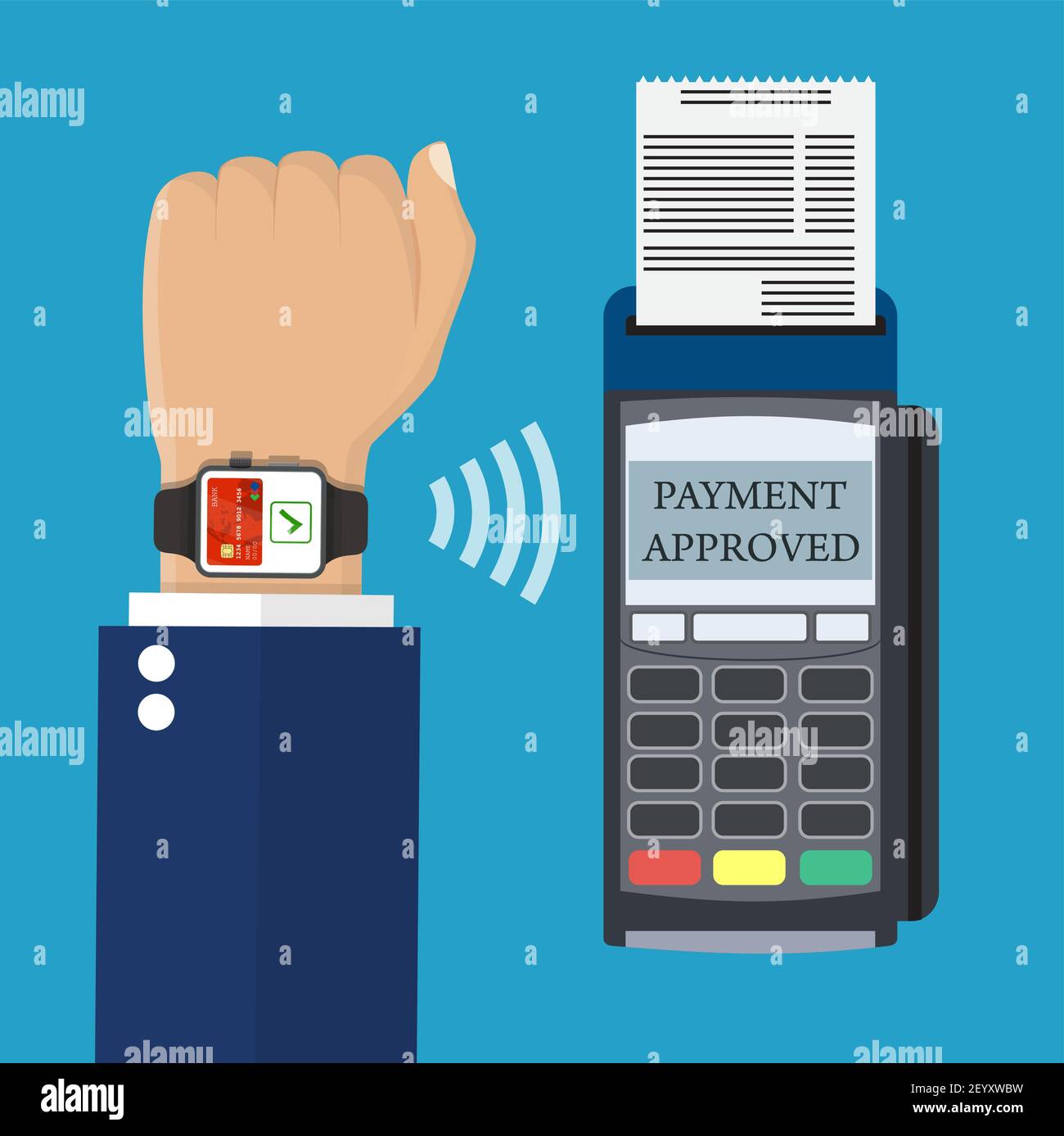 Pay nfc smartwatch icon hi-res stock photography and images - Alamy