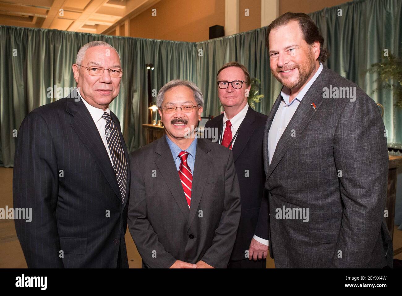 General Colin Powell, Mayor Ed Lee, Sam Hawgood, Marc Benioff - 20 ...