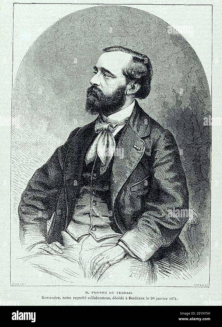 Pierre Alexis Ponson du Terrail 1871 Stock Photo - Alamy