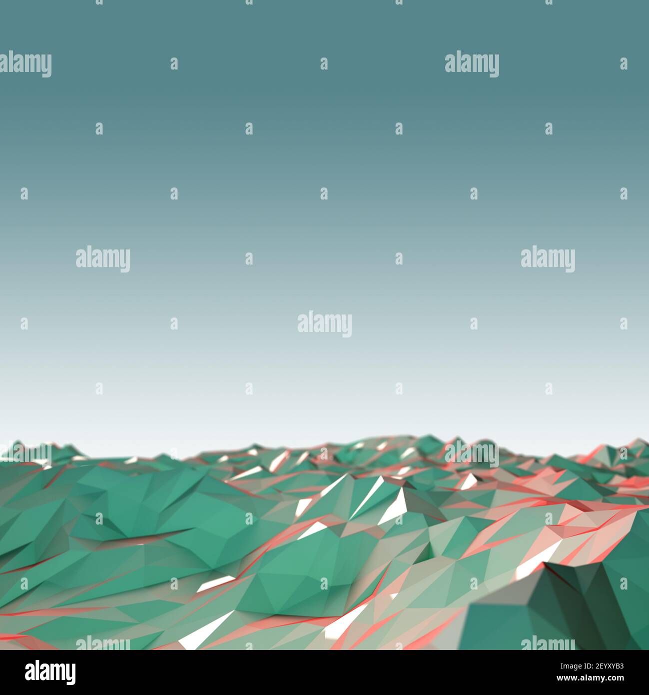 Low poly crystal field Stock Photo - Alamy