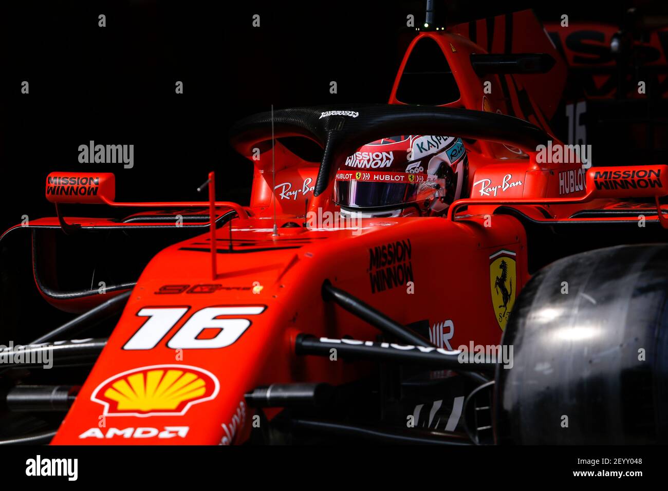 LECLERC Charles (mco), Scuderia Ferrari SF90, action during 2019 ...