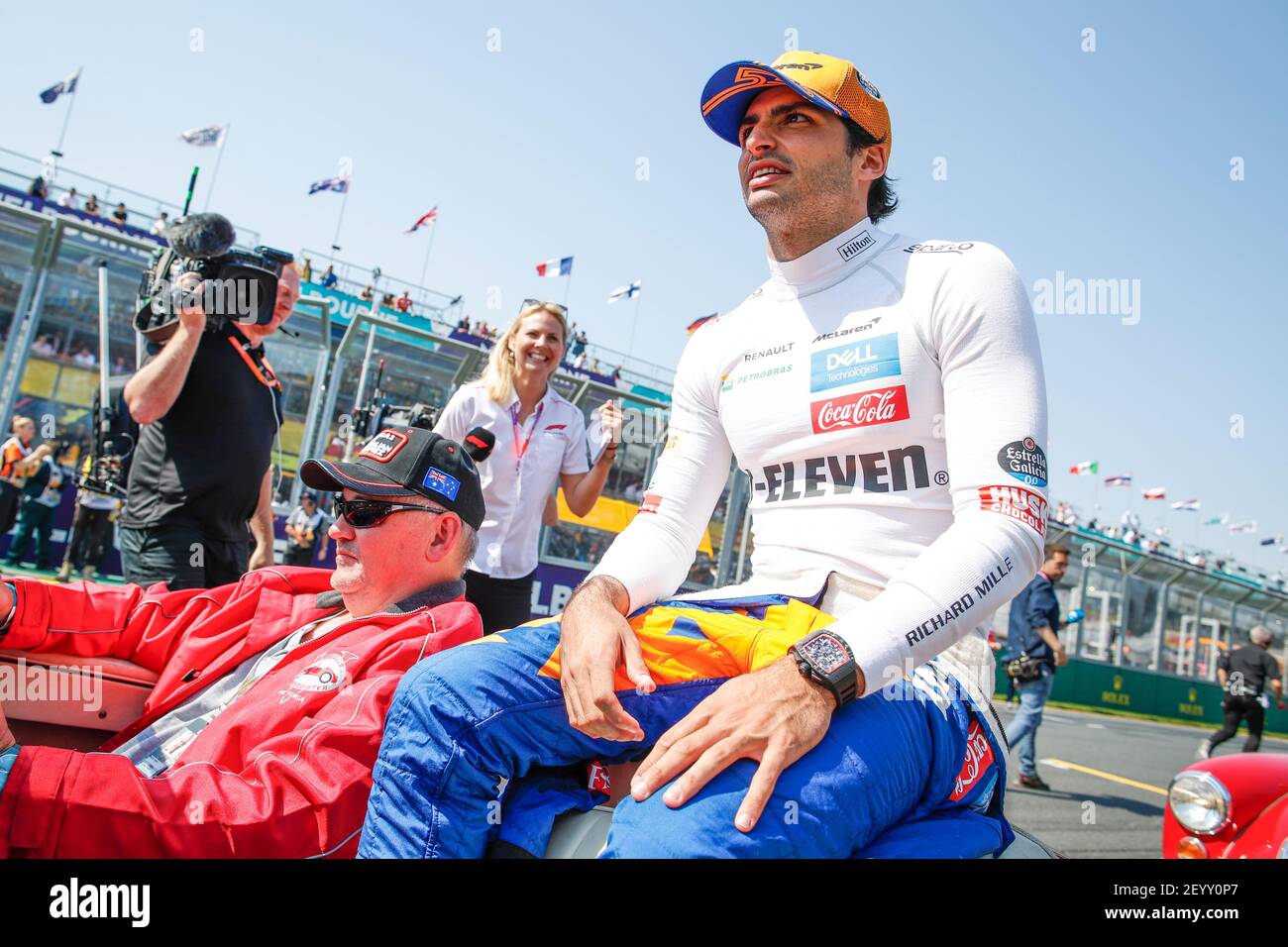SAINZ Carlos (spa), McLaren Renault F1 MCL34, portrait during 2019 ...