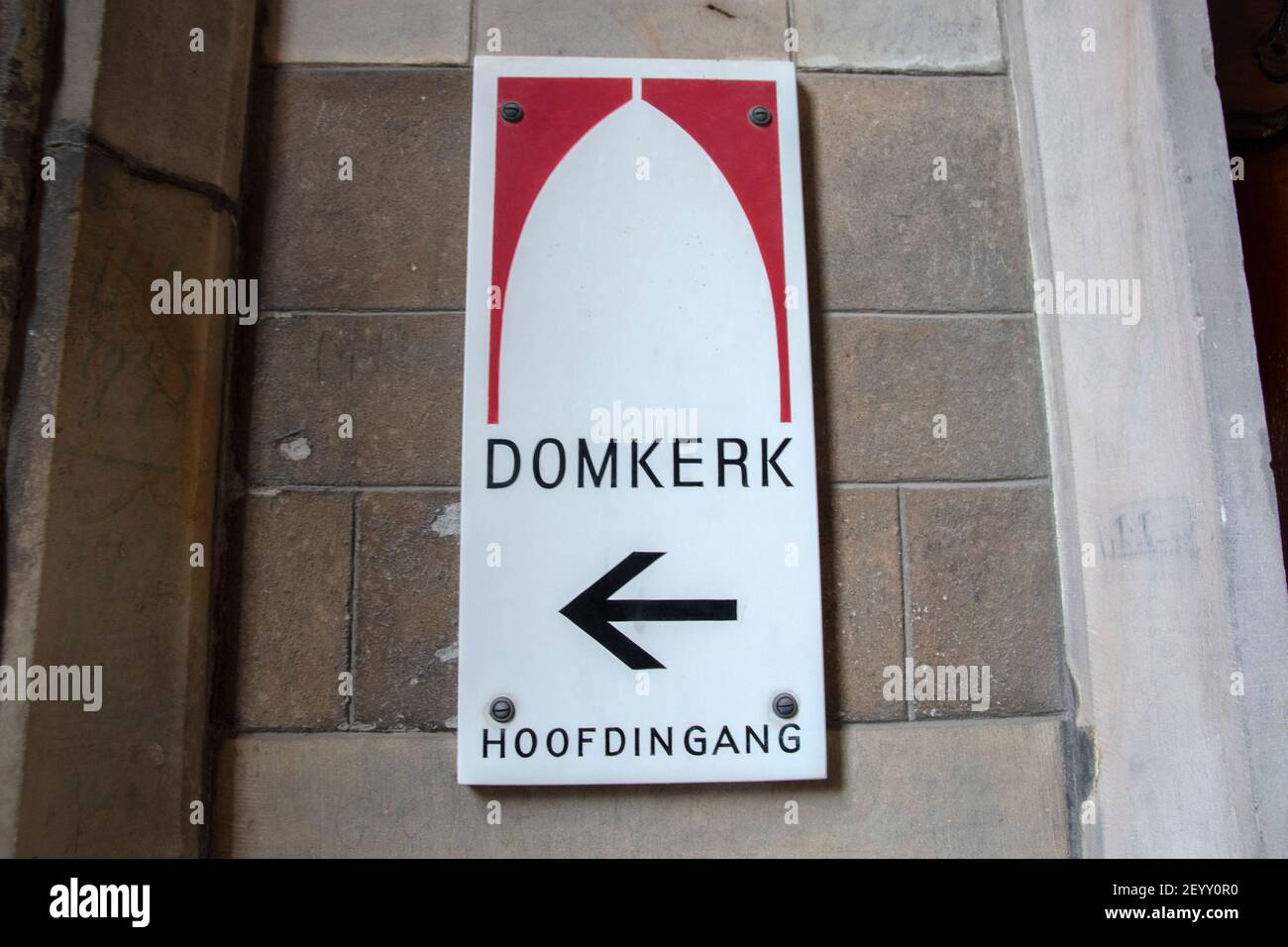 Information Sign Domkerk Entrance At Utrecht The Netherlands 27-12-2019 ...