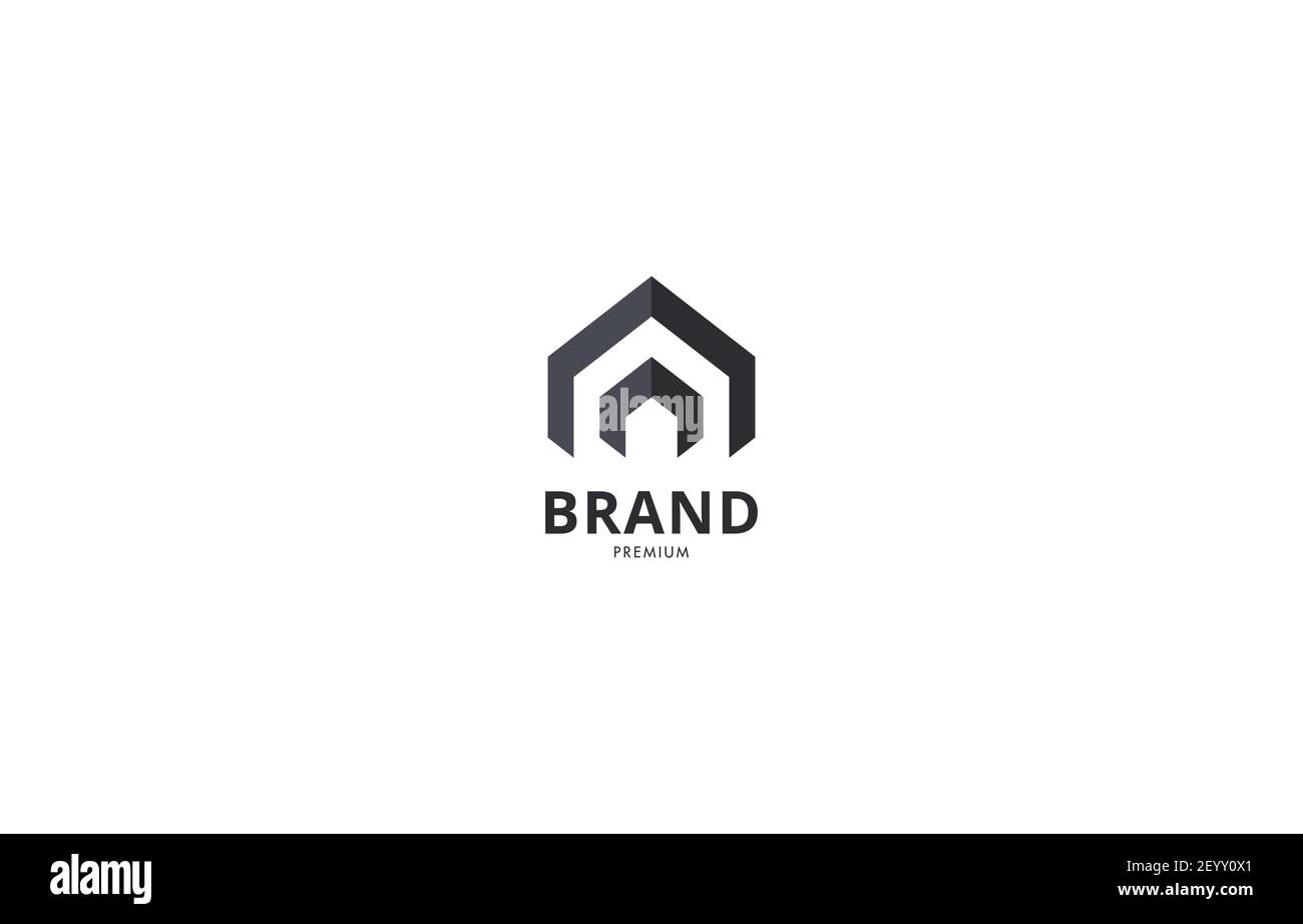 Modern Letter A House Logo Design Template suitable for property ...