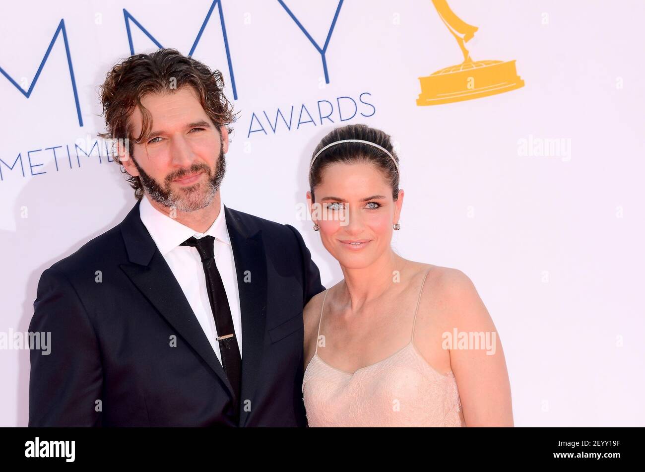 Amanda Peet and David Benioff. 23 September 2012, Los Angeles ...