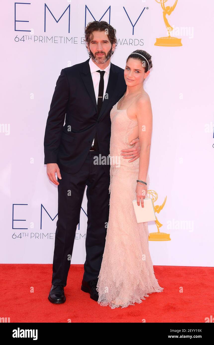 Amanda Peet and David Benioff. 23 September 2012, Los Angeles ...