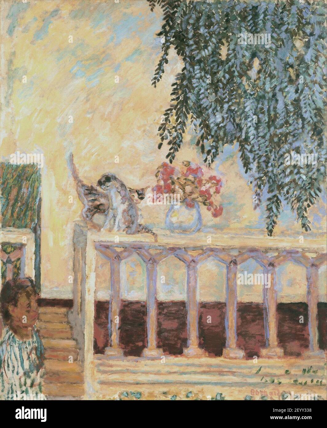 Pierre Bonnard - Cats on the Railing Stock Photo - Alamy