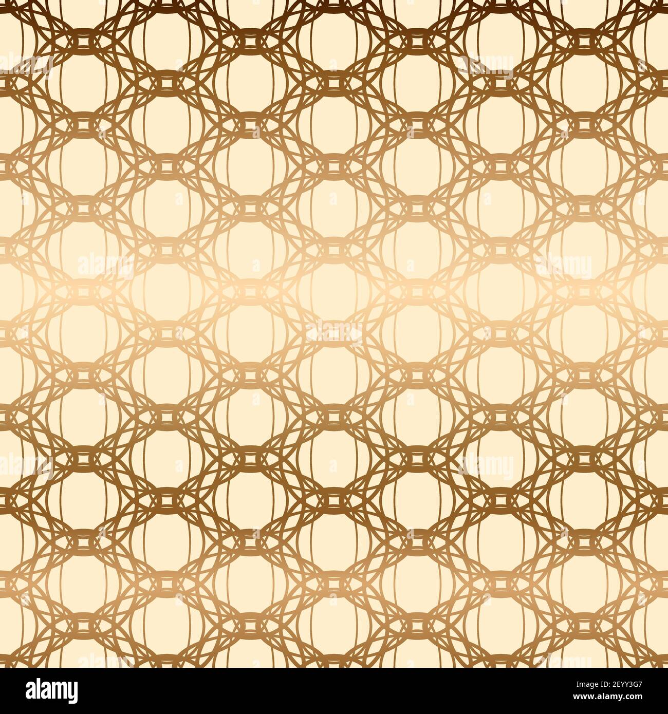 Abstract vector oriental seamless golden pattern. beige, pastel yellow ...