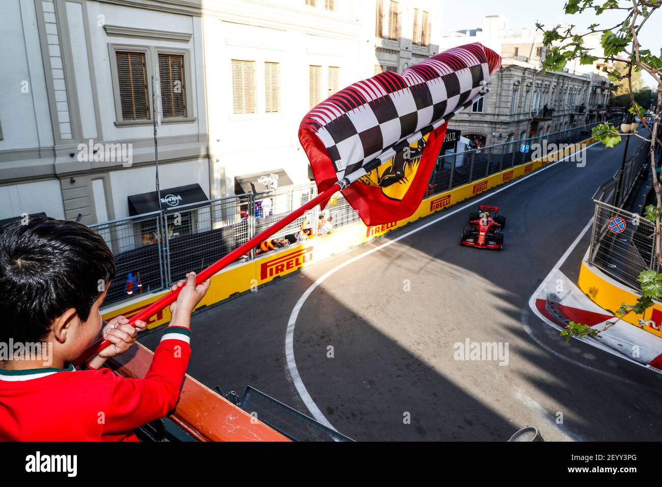 AMBIANCE, FAN, 16 LECLERC Charles (mco), Scuderia Ferrari SF90, action ...