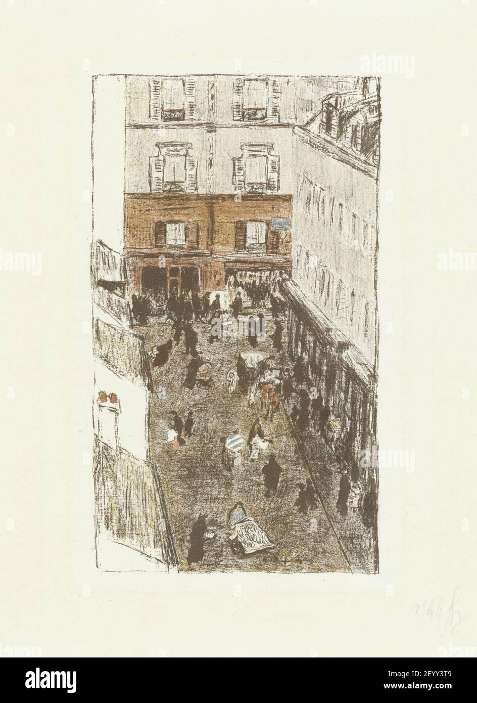 Pierre Bonnard - Quelques aspects de la vie de Paris - Coin de rue vue ...