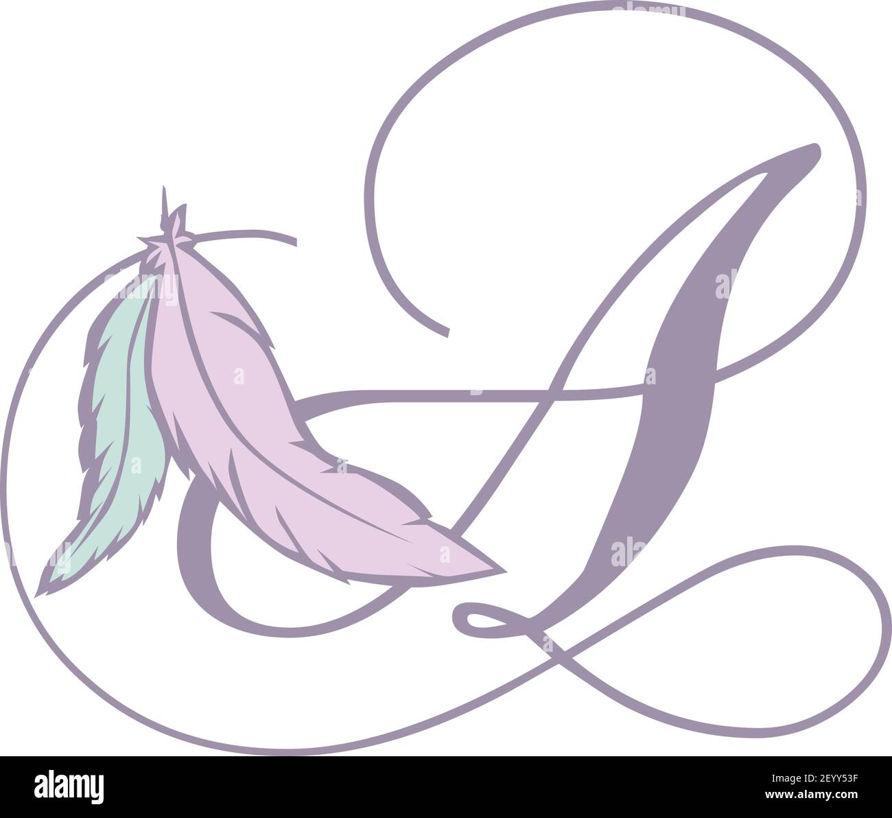 Letter eagle background Cut Out Stock Images & Pictures - Alamy