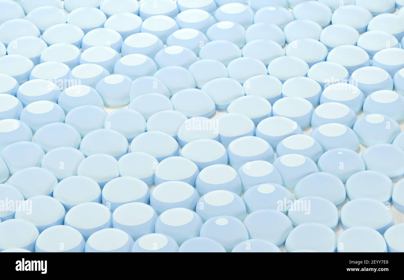 A large number of soft balls, geometry background, 3d rendering ...