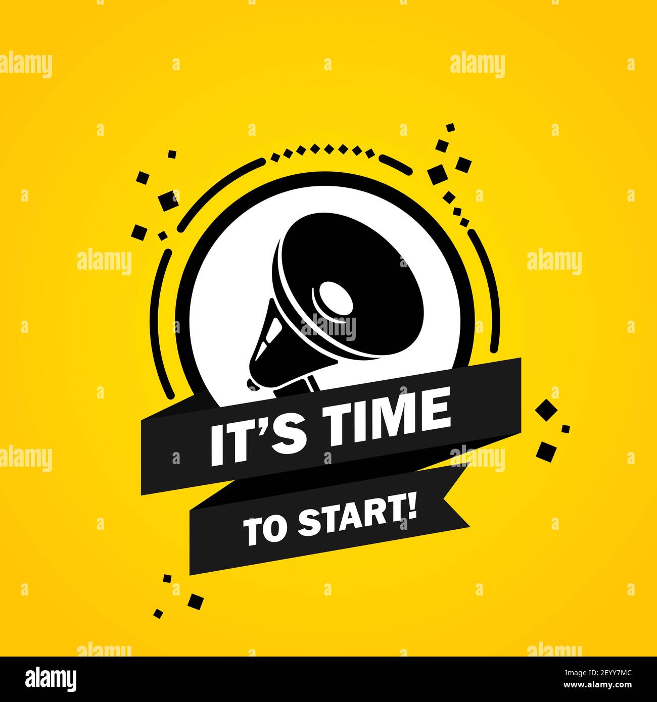 Talking on megaphone Stock Vector Images - Alamy