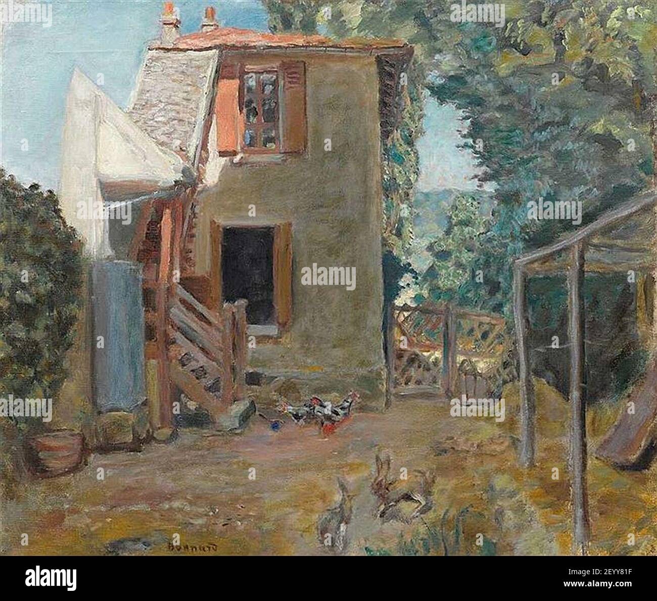 Pierre Bonnard House of the mother of the artist, Roussel, at L'Étang ...