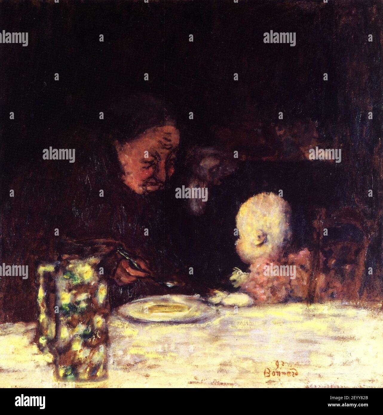 Pierre Bonnard Grandmother and Child Stock Photo - Alamy