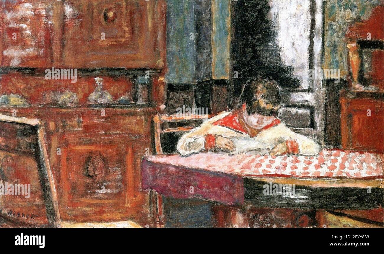 Pierre Bonnard Interior with Boy Stock Photo - Alamy