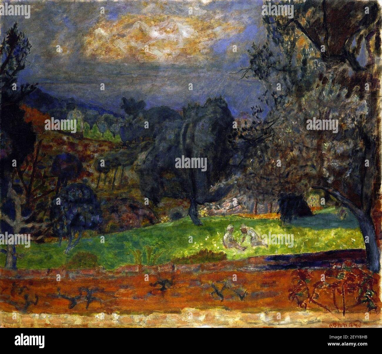 Pierre Bonnard Landscape at Sunset 1927 Stock Photo - Alamy