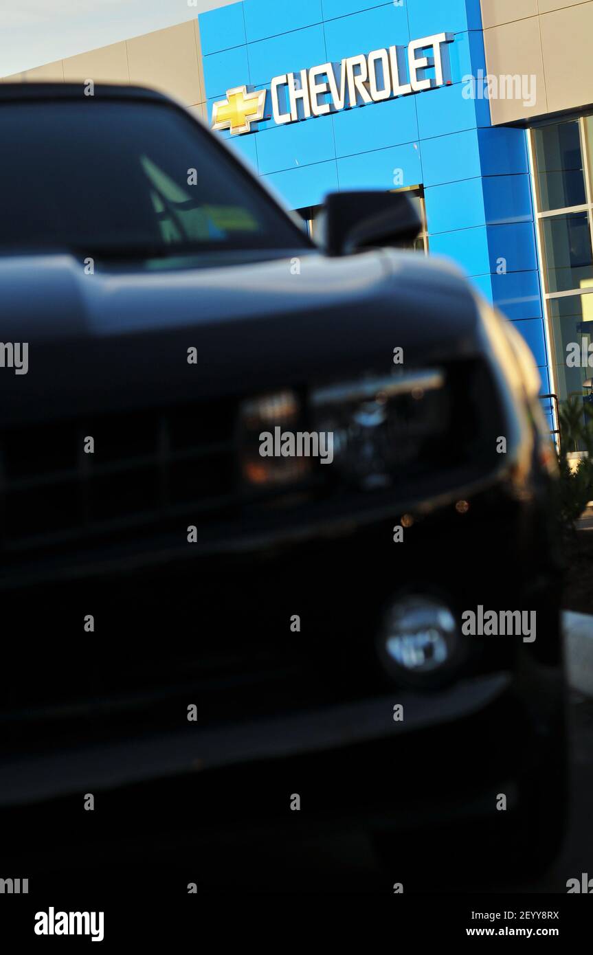 30 September 2012 - Surrey, B.C., Canada - A Chevrolet Camero vehicle ...