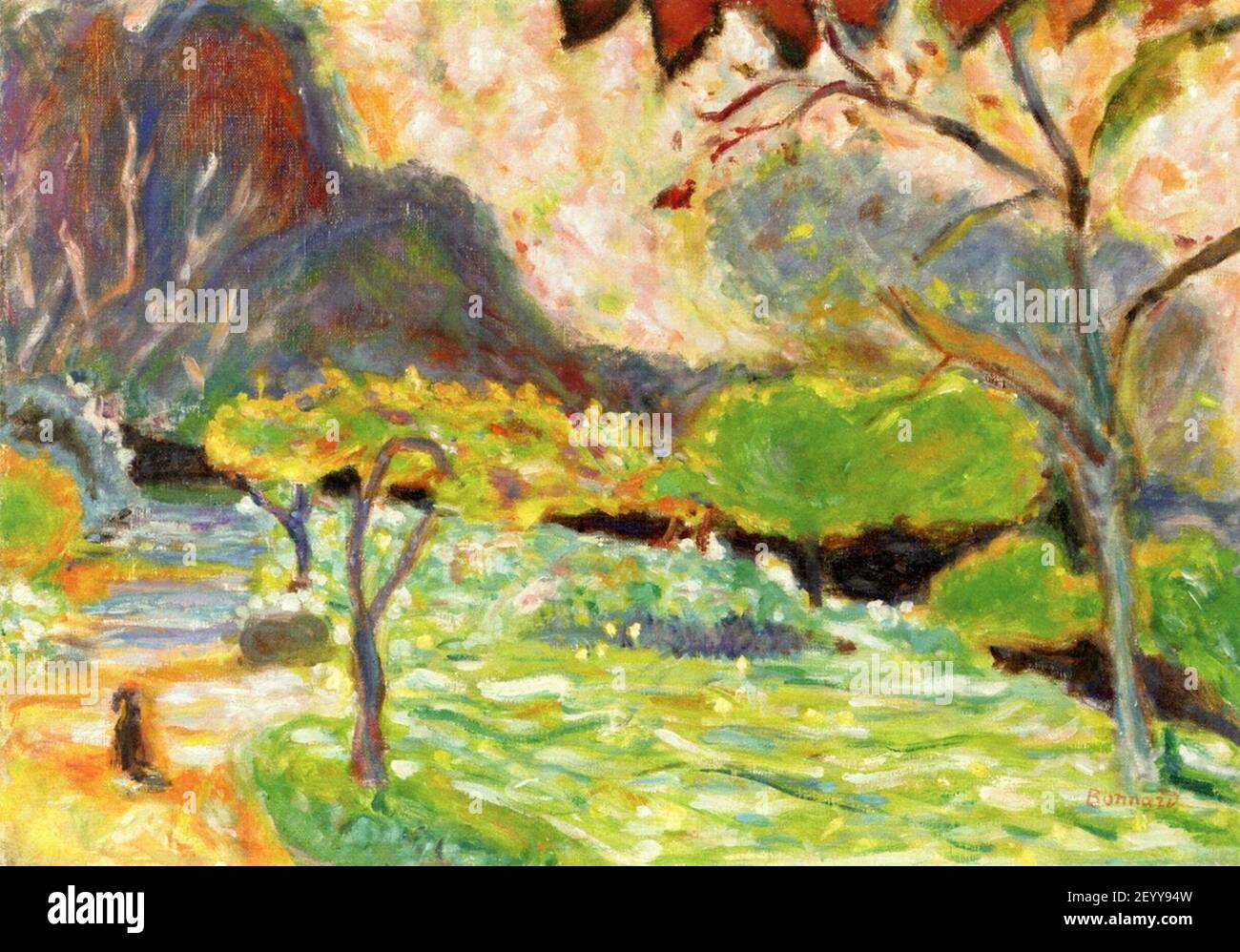Pierre Bonnard Landscape with Dog 1923 Stock Photo - Alamy