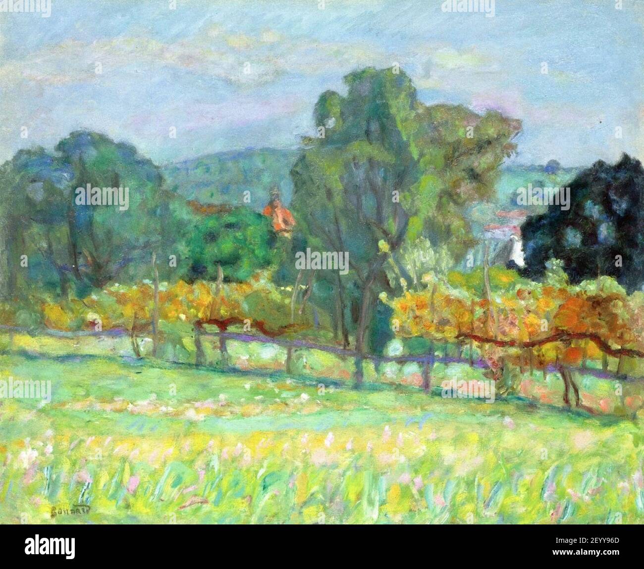 Pierre Bonnard Landscape with Red Steeple 1921 Stock Photo - Alamy