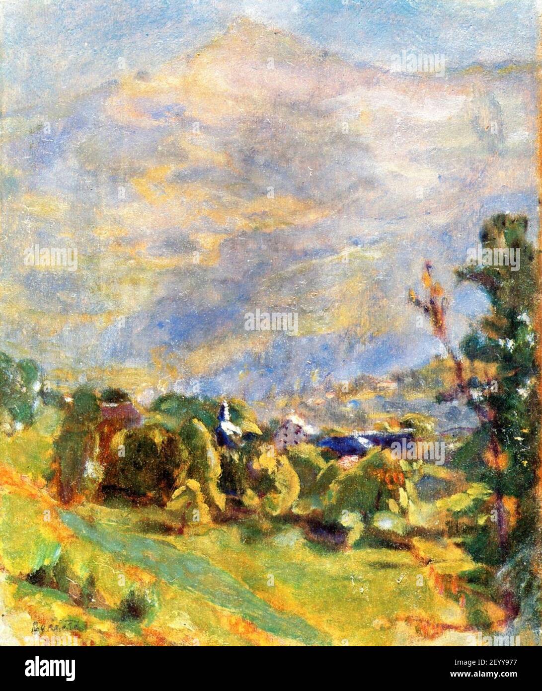 Pierre Bonnard Landscape, Green Harmony 1915 Stock Photo - Alamy