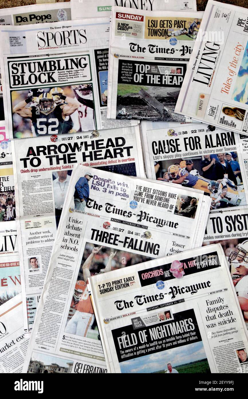 New orleans times picayune hi-res stock photography and images - Alamy