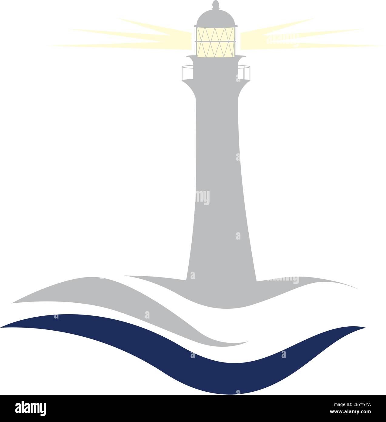 lighthouse and sea, vector Stock Vector Image & Art - Alamy