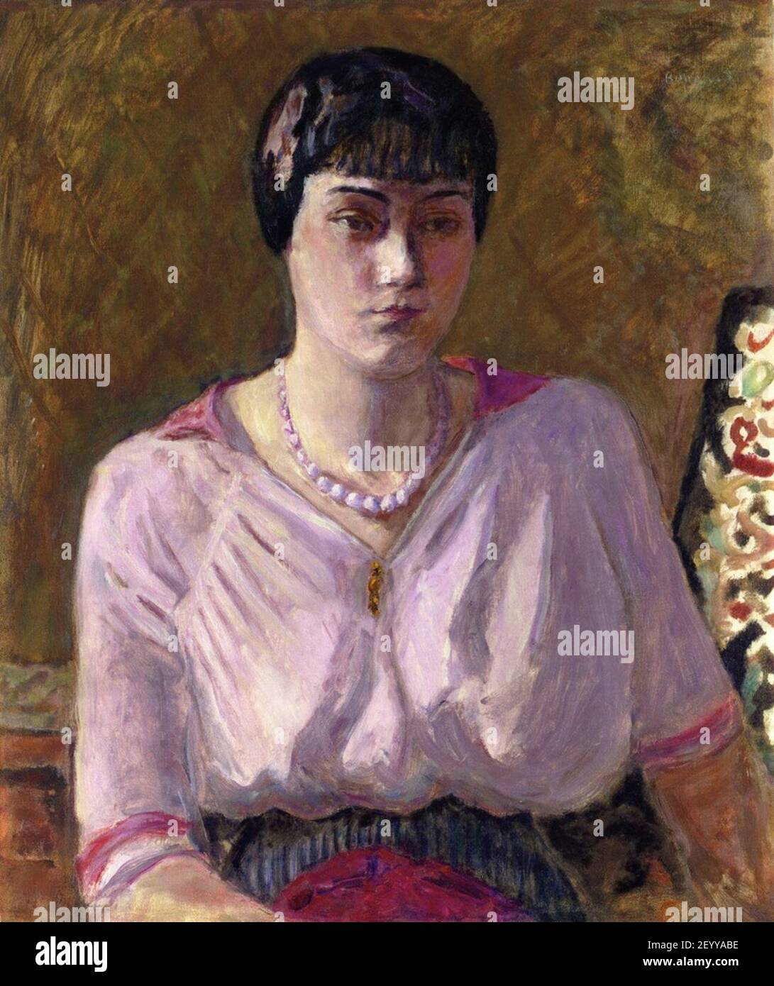 Pierre Bonnard Portrait of a girl, Mademoiselle Renee Terrasse Stock ...