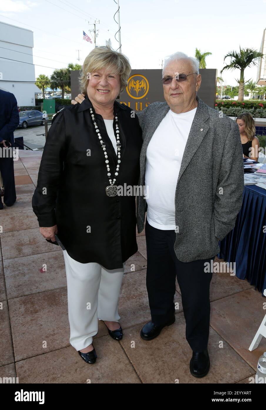 Lin Arison and Frank Gehry, Architect - 3 October 2012 - Miami, Florida ...