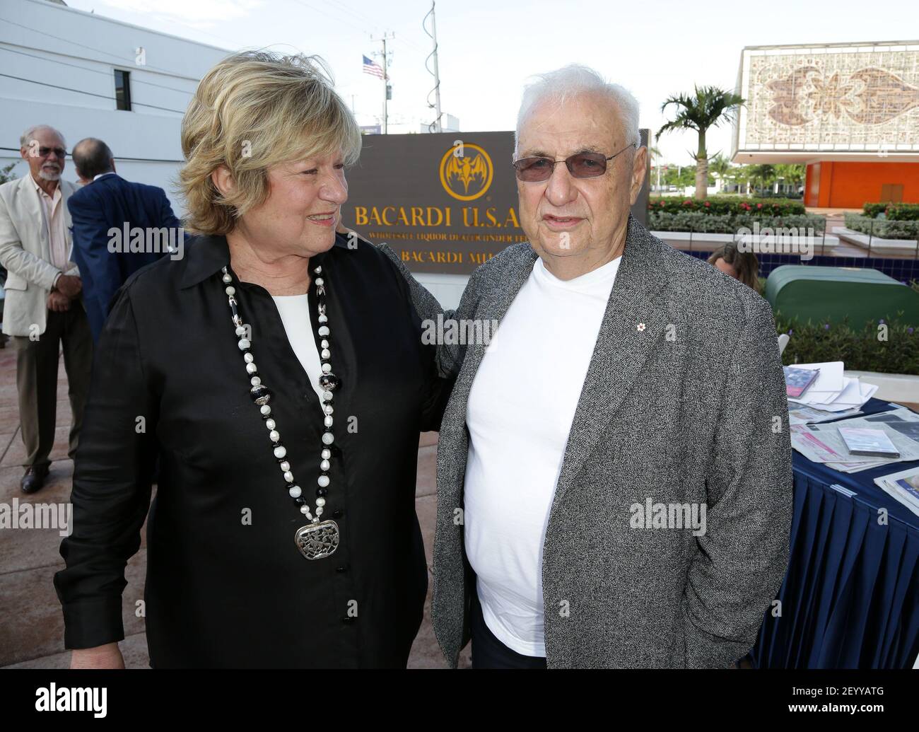 Lin Arison and Frank Gehry, Architect - 3 October 2012 - Miami, Florida ...