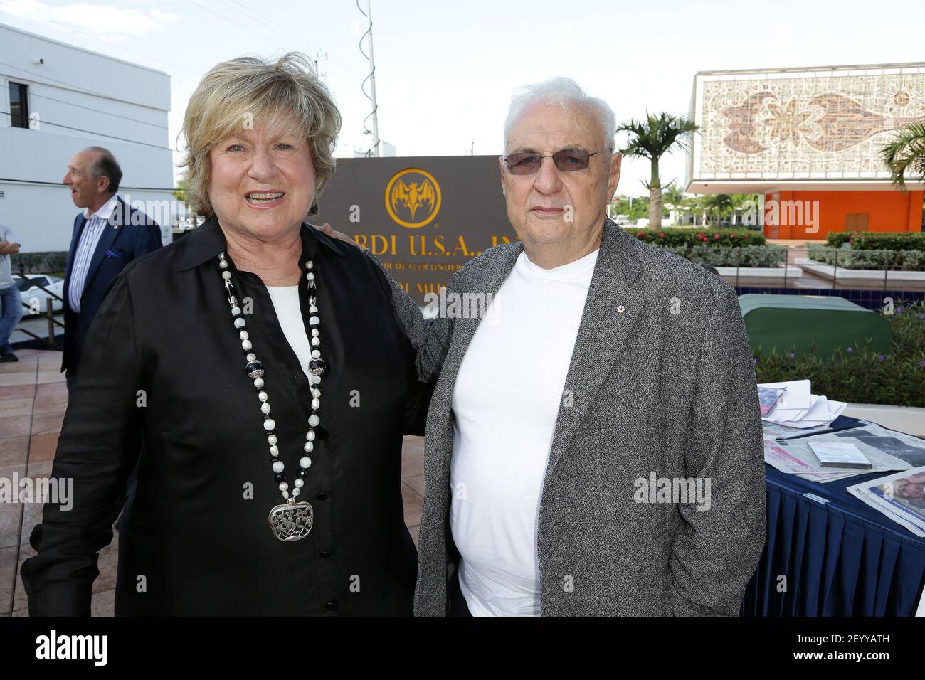 Lin Arison and Frank Gehry, Architect - 3 October 2012 - Miami, Florida ...