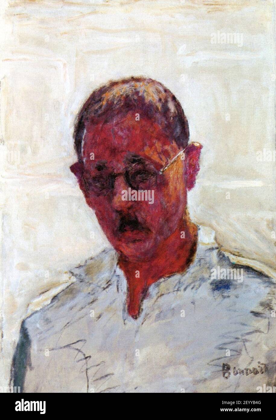 Pierre Bonnard Self-Portrait with an Open Collar Stock Photo - Alamy