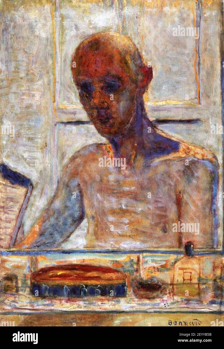 Pierre Bonnard Portrait of the Artist in the Bathroom Mirror Stock ...