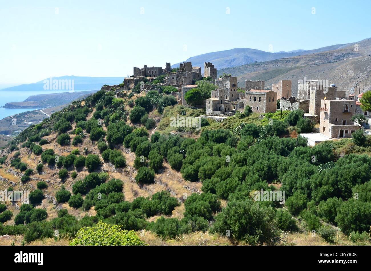 Authentic ancient stone built Tower houses in Mani a historic ...