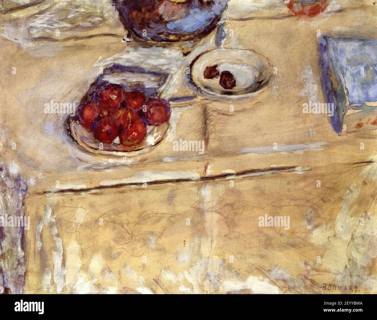 Pierre Bonnard Still Life with Plum Pits Stock Photo - Alamy