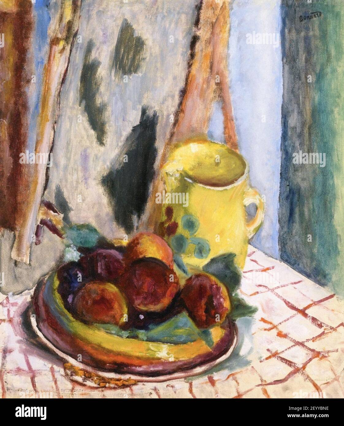 Pierre Bonnard Still Life with Peaches and Yellow Pot Stock Photo - Alamy