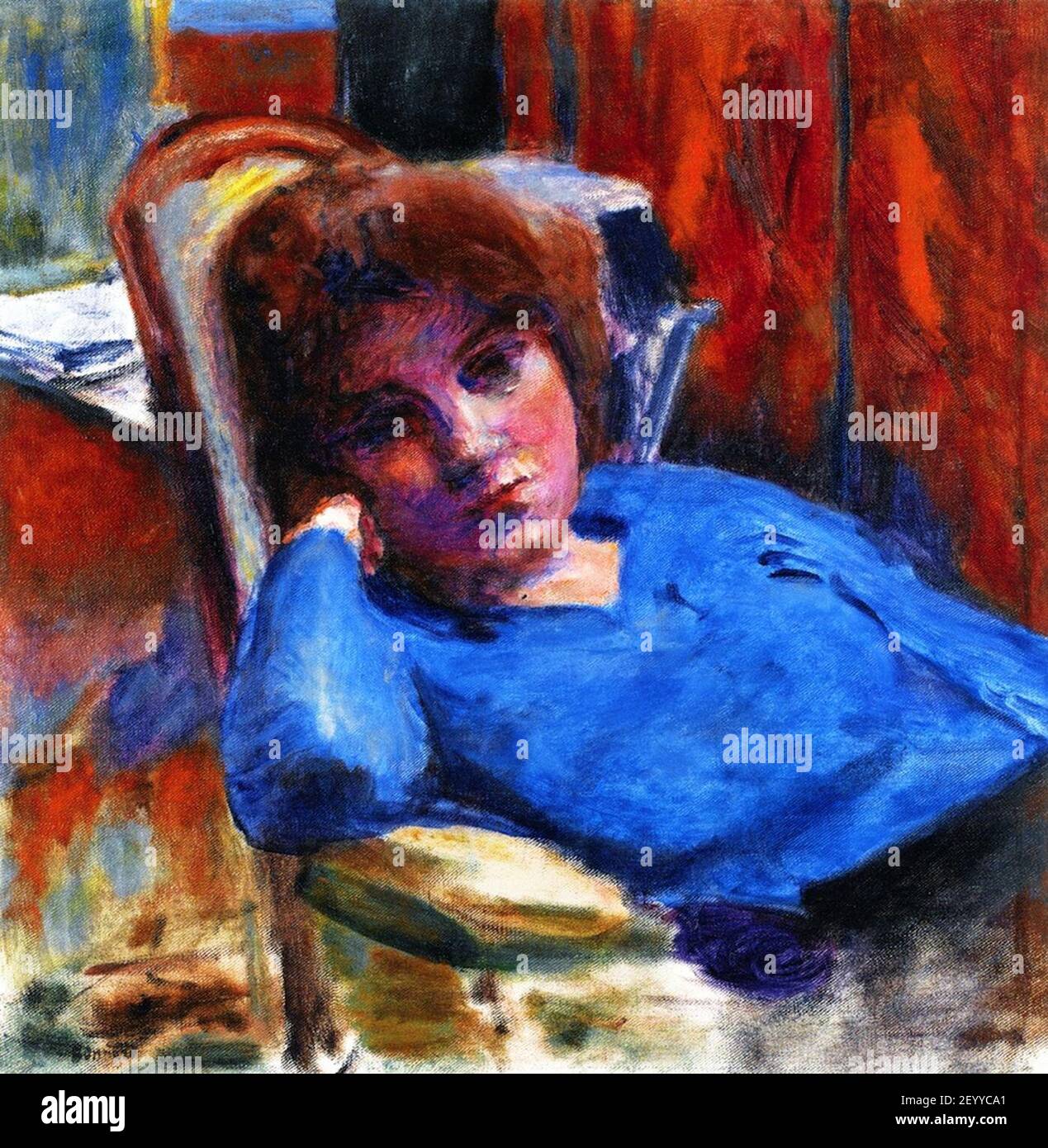 Pierre Bonnard The Blue Bodice Stock Photo - Alamy