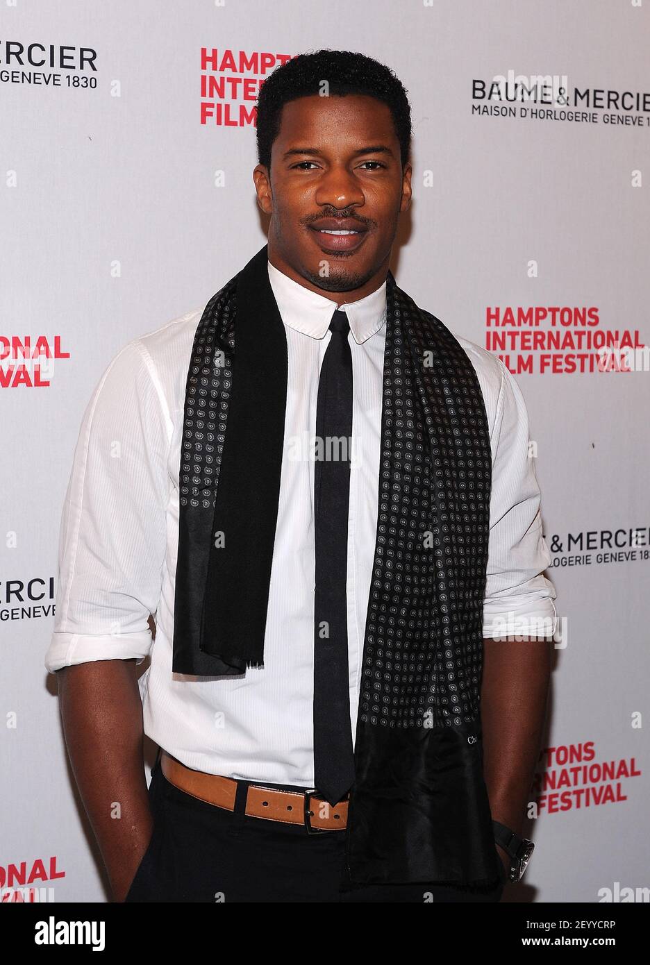 5 October 2012 - East Hampton, NY - Actor Nate Parker attends the Baume ...