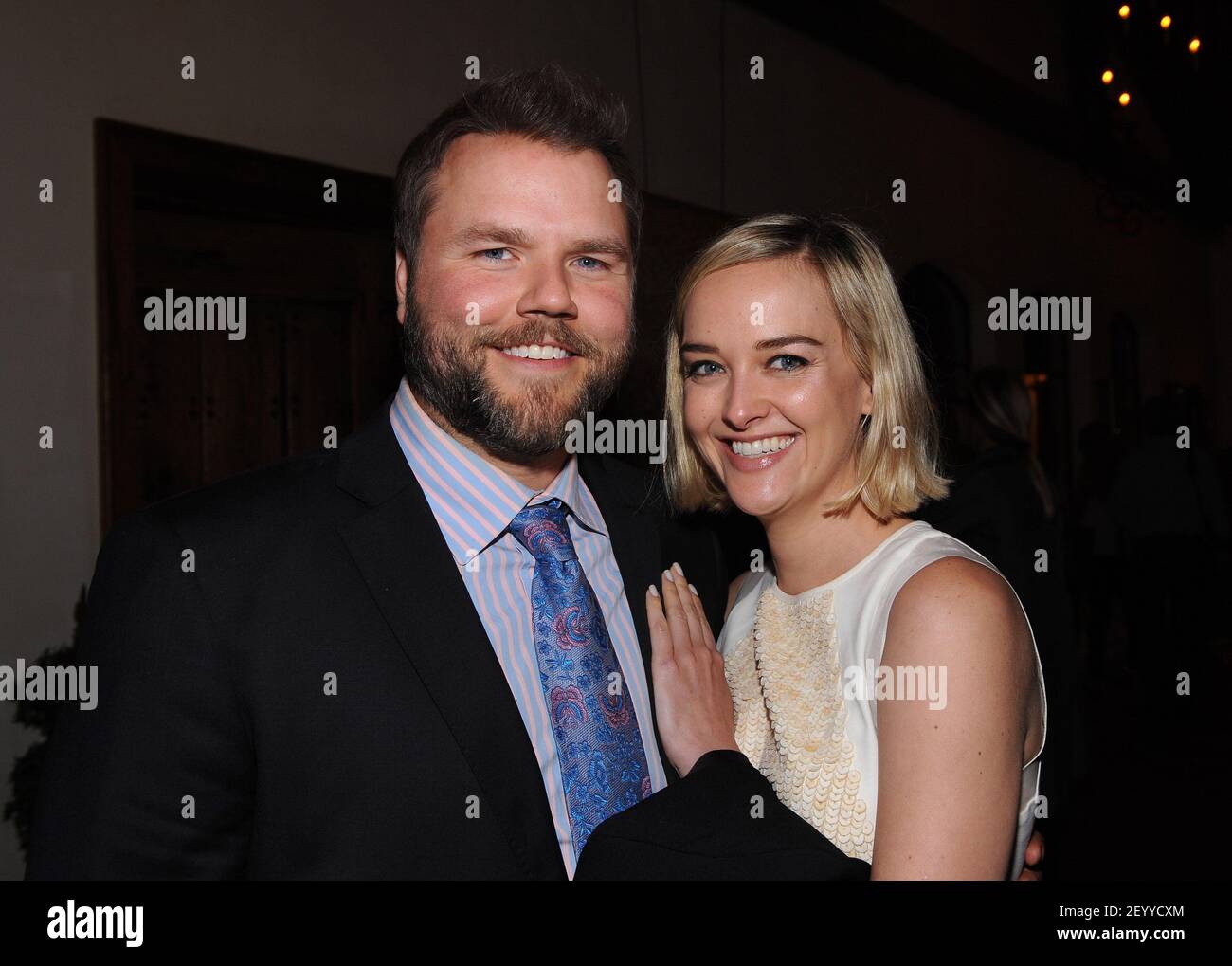 5 October 2012 - East Hampton, NY - Actors Tyler Labine and Jess Wexler ...