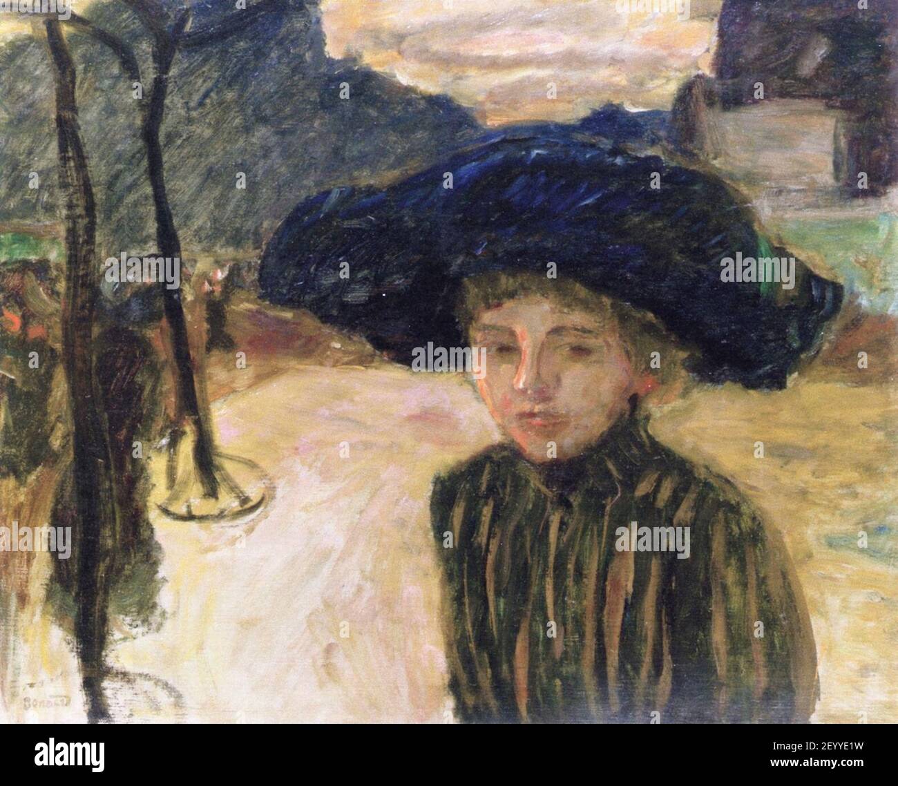 Pierre Bonnard Woman in a Blue Hat Stock Photo - Alamy