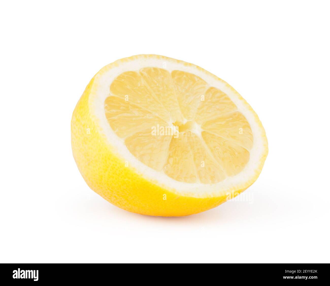 Lemon cross section close up Cut Out Stock Images & Pictures - Alamy