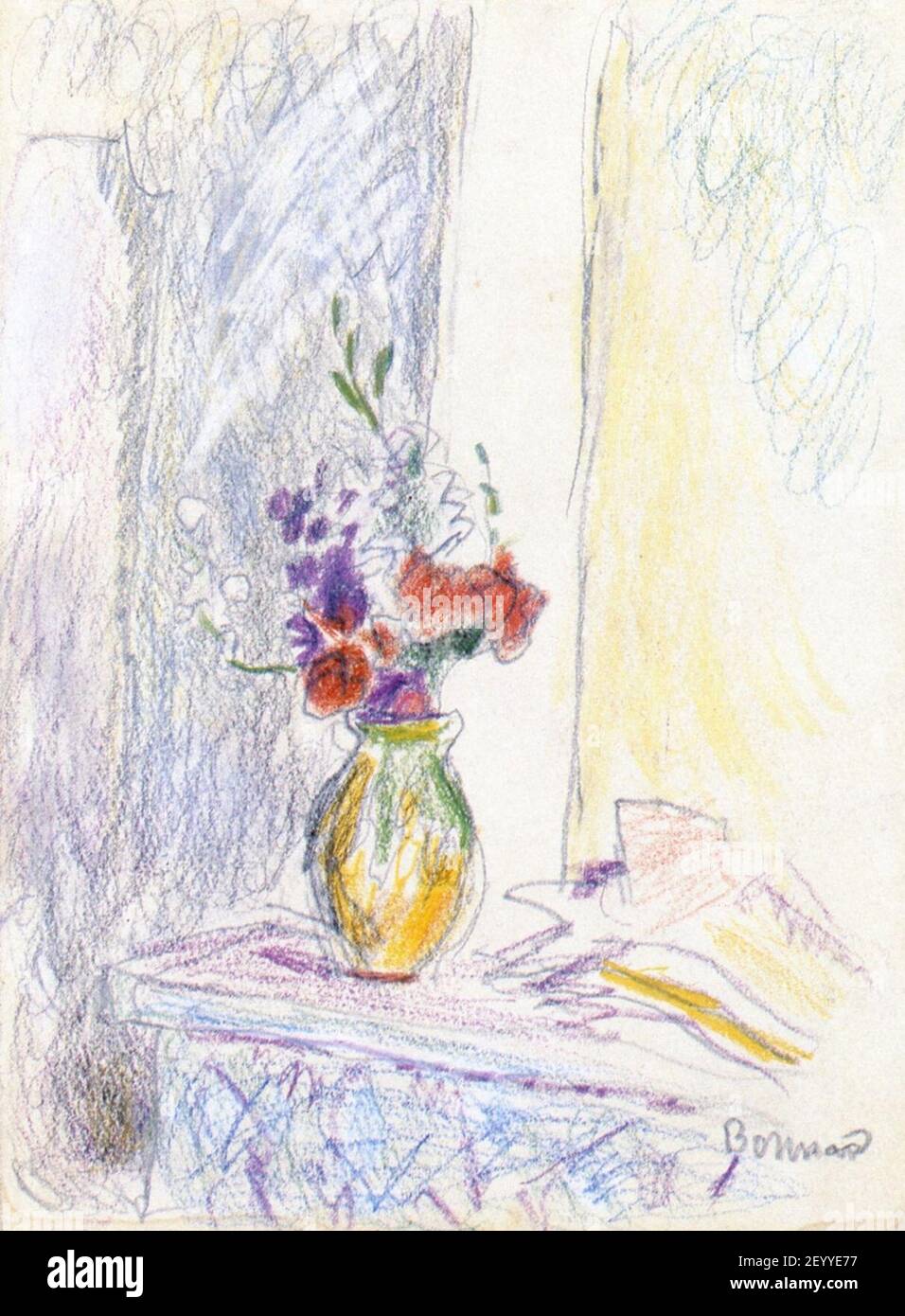 Pierre Bonnard Vase of Flowers Stock Photo - Alamy