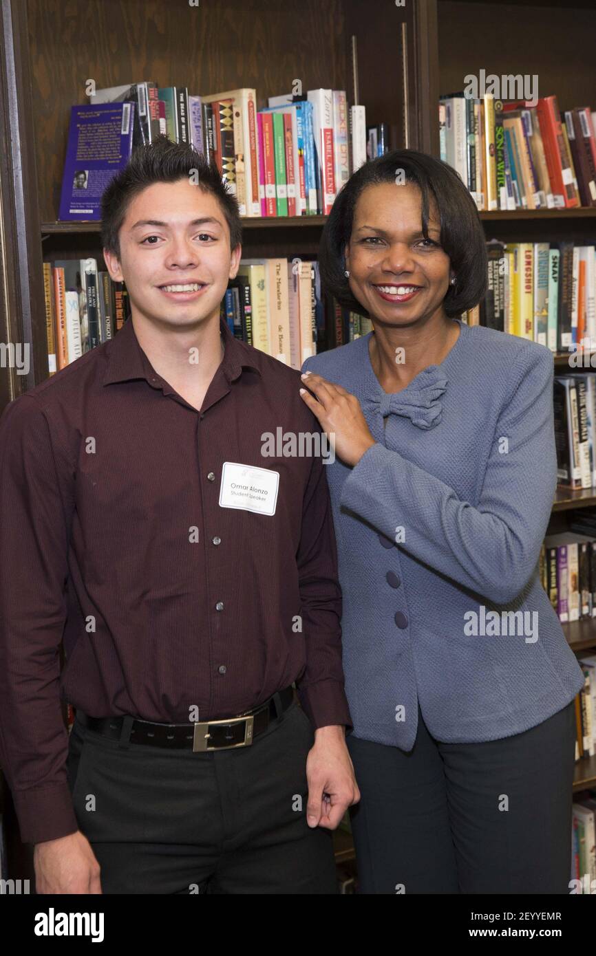 Omar Alonzo, Condoleezza Rice - 10 October 2012 - San Francisco, CA ...