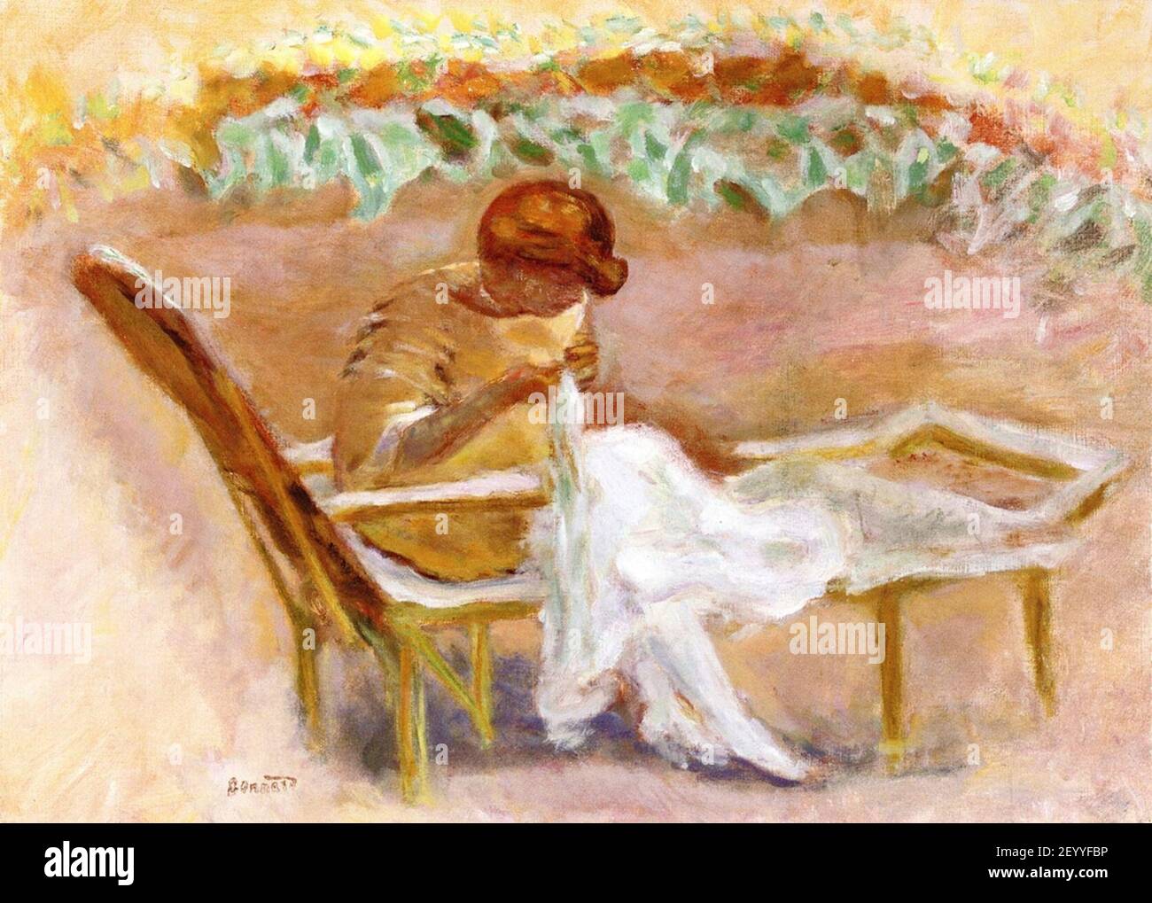 Pierre Bonnard Woman Sewing 1910 Stock Photo - Alamy