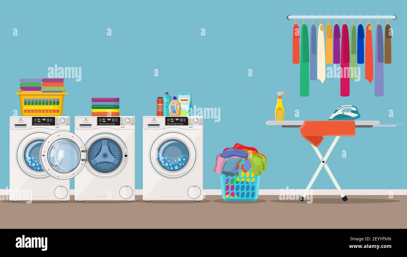 Powder room interior design Stock Vector Images - Alamy