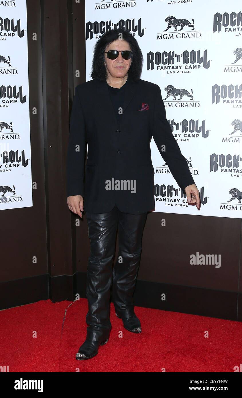 12 October 2012 - Las Vegas, Nevada - Gene Simmons. Gene Simmons walks ...