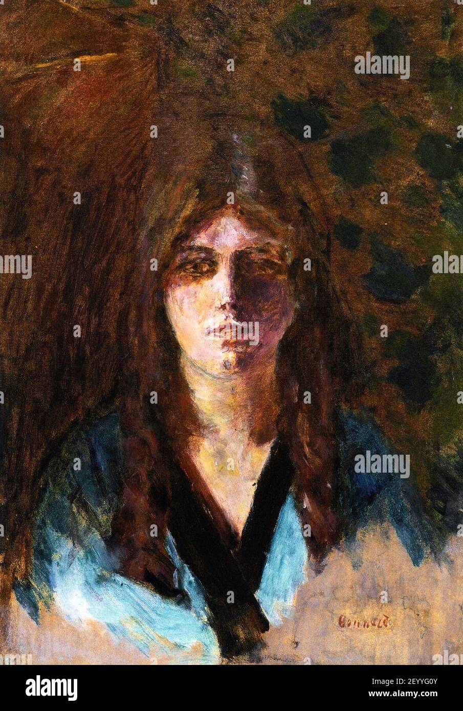 Pierre Bonnard Woman's Head 1892 Stock Photo - Alamy